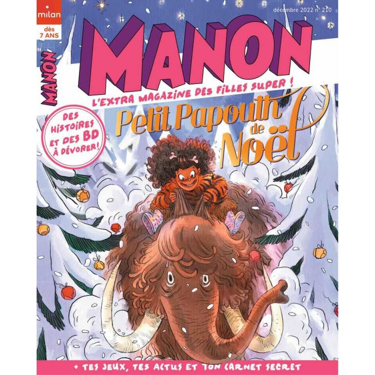 Abonnement magazine MANON : pour les filles de 7 à 10 ans