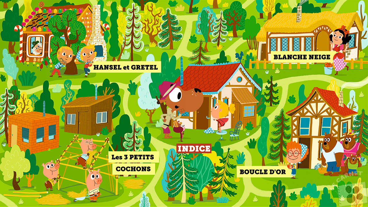 Enquête avec Super-Ouaf : Qui a volé le panier du Petit Chaperon rouge ...