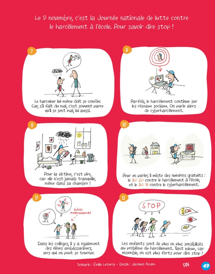 Une BD pour expliquer simplement le harcèlement à l'école | Milan jeunesse | Milan Jeunesse